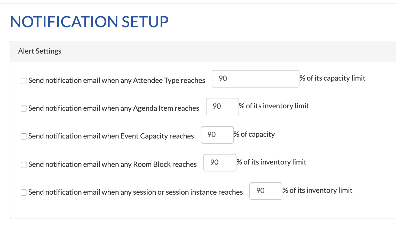 Email Alerts Certain Help Center